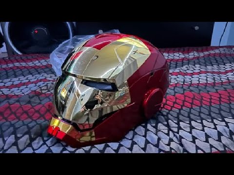 Helmet Man MK5 Cosplay Mask Electronic Open Close Voice Control Review ...