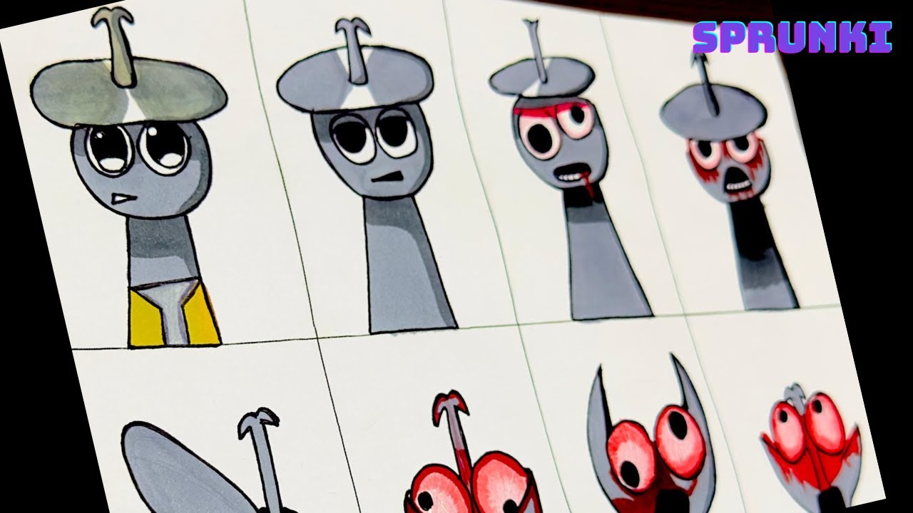 Drawing Clukr Sprunki : Phase 1 vs Phase 2 vs Phase 3 ..... | From ...