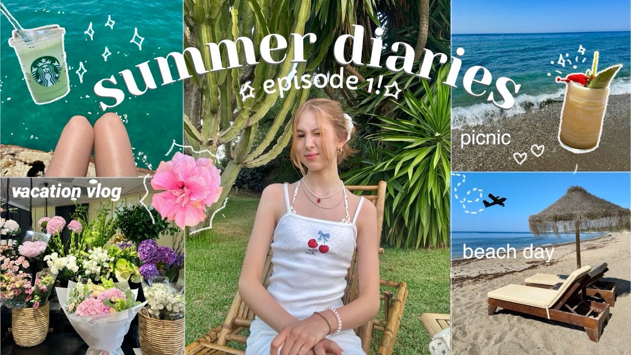 SUMMER DIARIES EP.1 🌺first trip!! vacation vlog, beach day, picnic ...