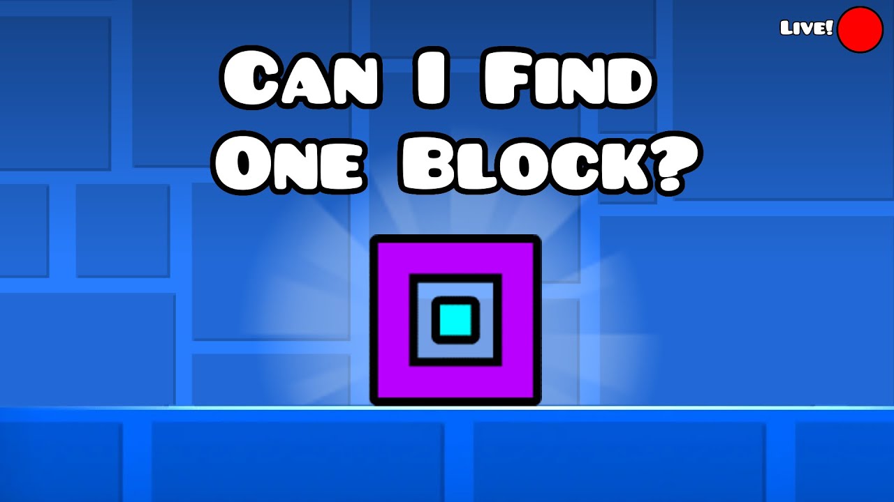 Can I Find ONE Rainbow Block In Geometry Dash? - YouTube