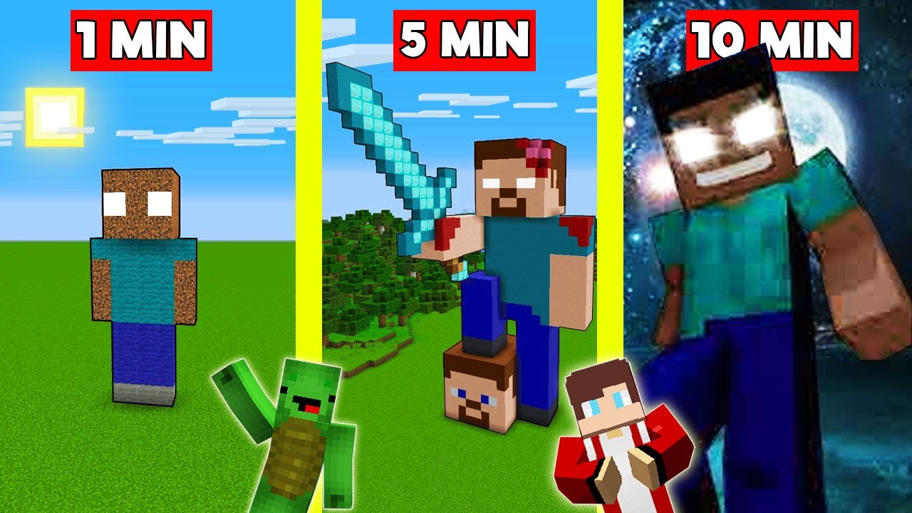 HEROBRINE Build Battle In Minecraft - NOOB VS PRO CHALLENGE - Maizen Mizen Mazien Parody - YouTube