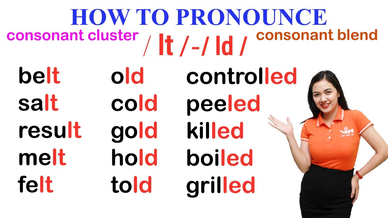 How to pronounce lt and ld sounds in English | consonant cluster ...