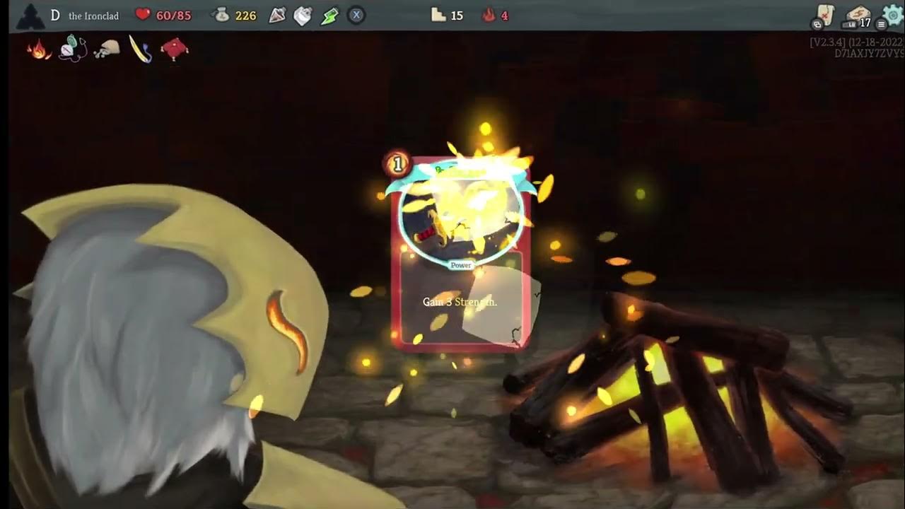 Slay the Spire - The Ironclad, A4 Clear (Searing Blow+5, Sadistic Nature, Dual Wield, & Double ...