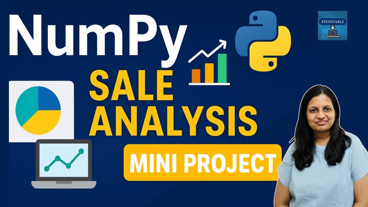 NumPy Tutorial for Beginners | Company Sales Data Analysis Project in ...