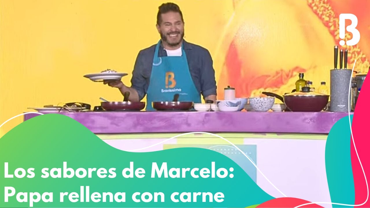 Los sabores de Marcelo: papa rellena con carne en sartén | Bravíssimo ...