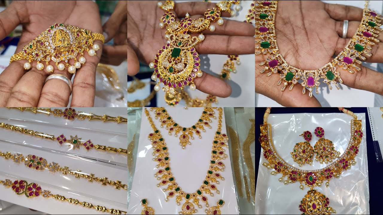 Latest gold covering jewellery collection .//Apsara gold covering ...