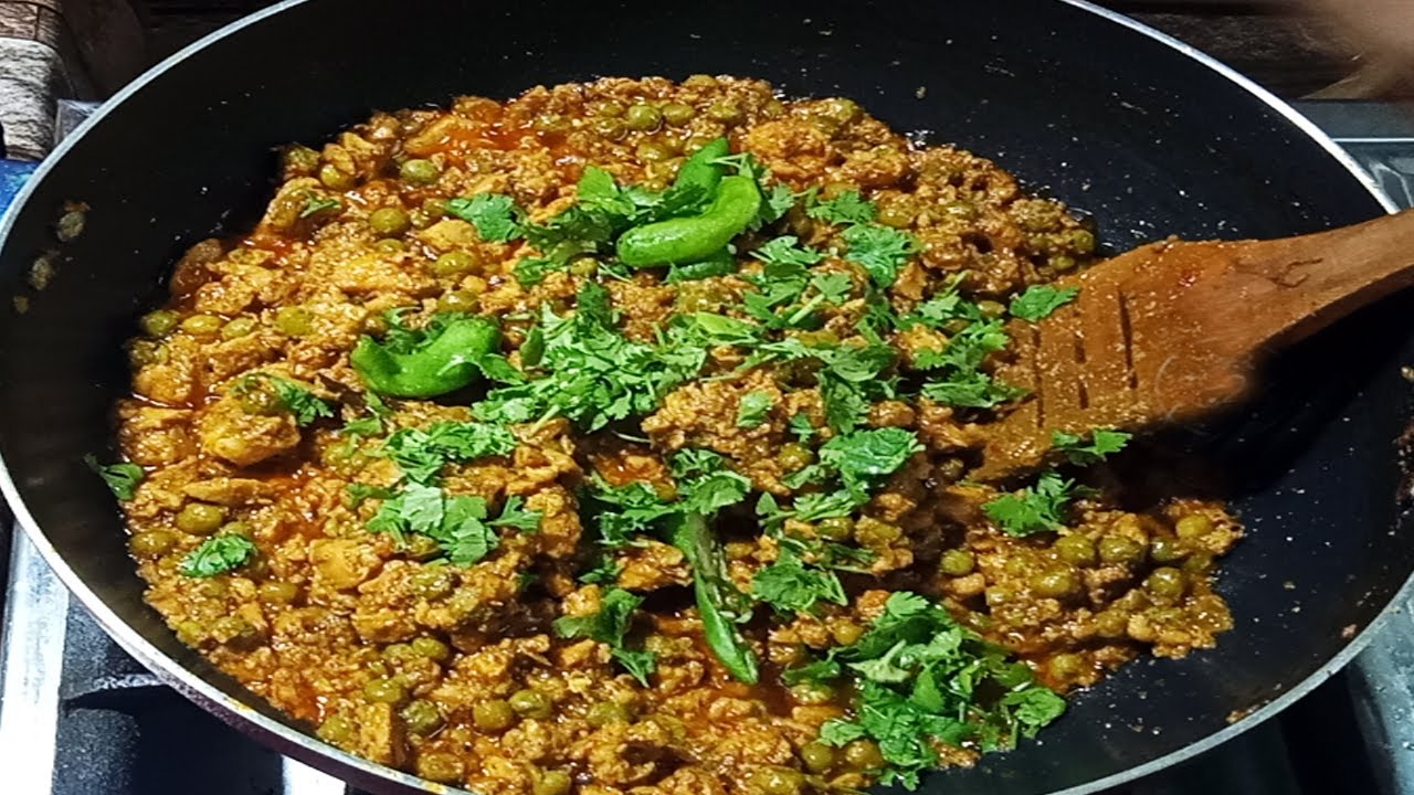 #matarqema Matar Qema | Keema matar recipe | Chicken matar qeema ...