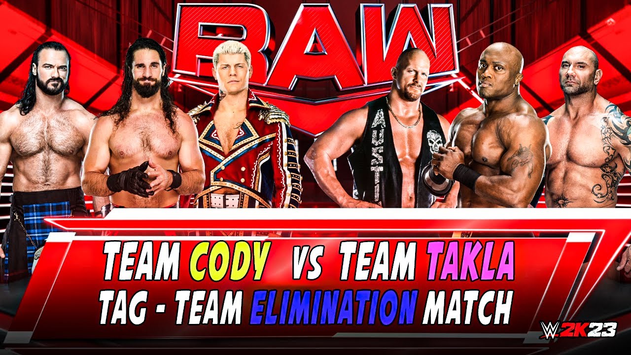 Cody Rhodes, Seth Rollins & Drew Mcintyre Vs Team Takla - WWE 2K23 ...