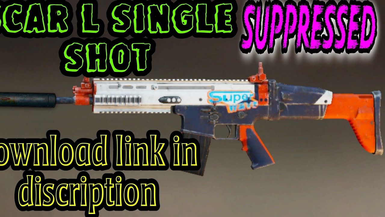 SCAR L SUPPRESSED Sound single shot [HD] sound #pubg download link in ...