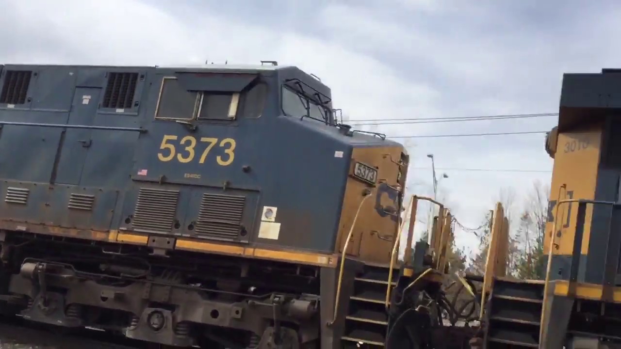 Csx in Pittsfield ma with Csx 3010 midland heritage - YouTube