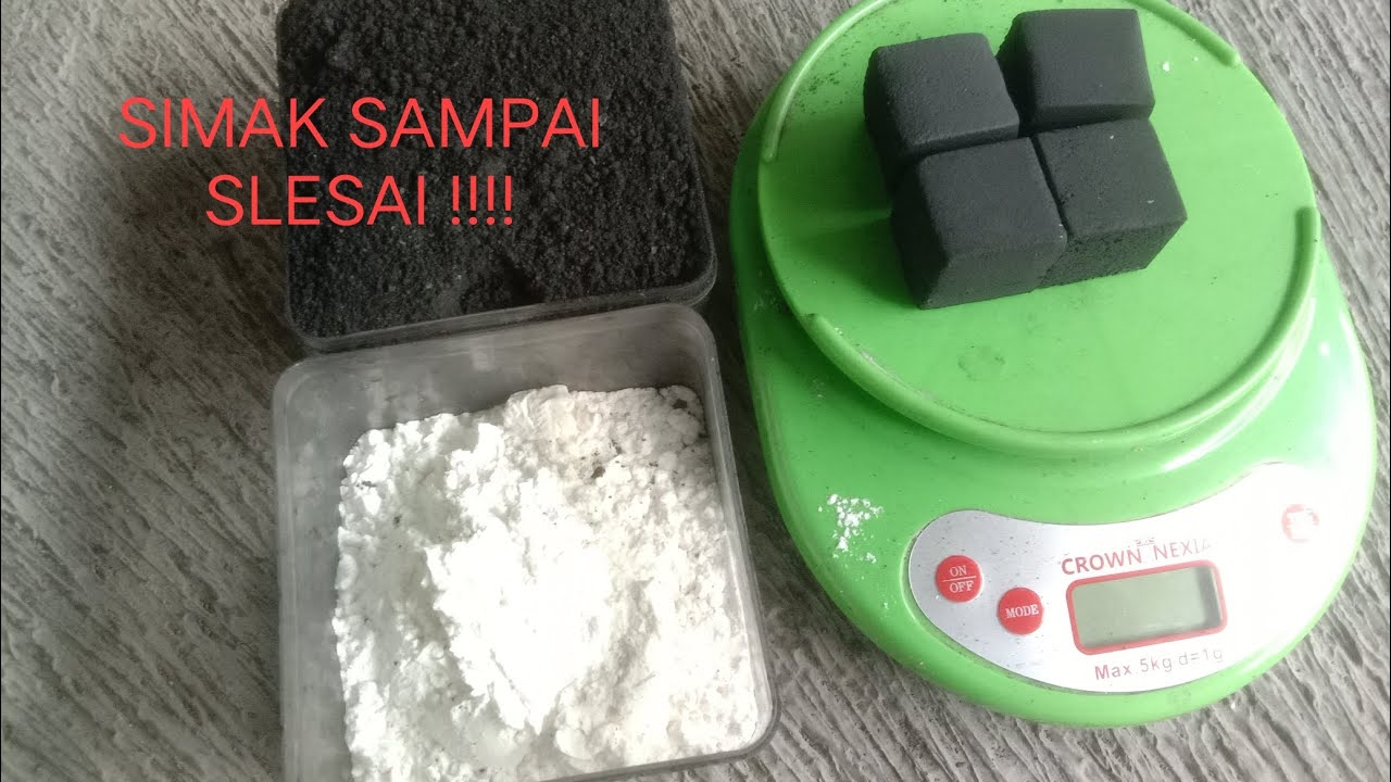 KOMPOSISI ARANG DAN LEM || PROSES ADONAN HINGGA JADI BRIKET . SIMAK ...