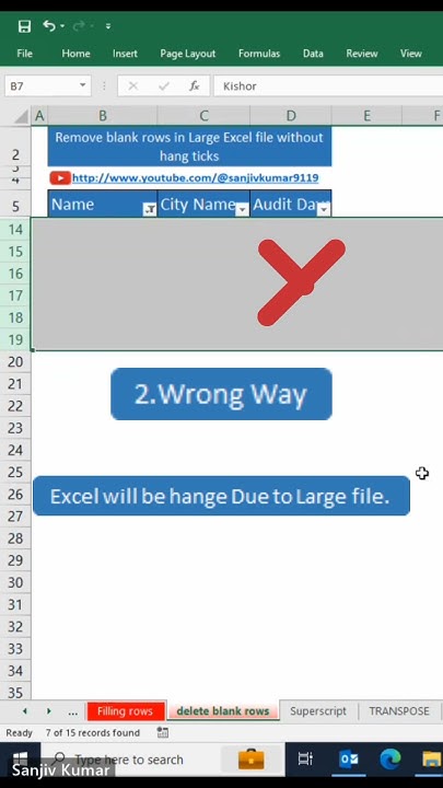 Excel Tips🔥Remove black rows in Excel |#excel #exceltips #excelfunctions#excelformulas # ...