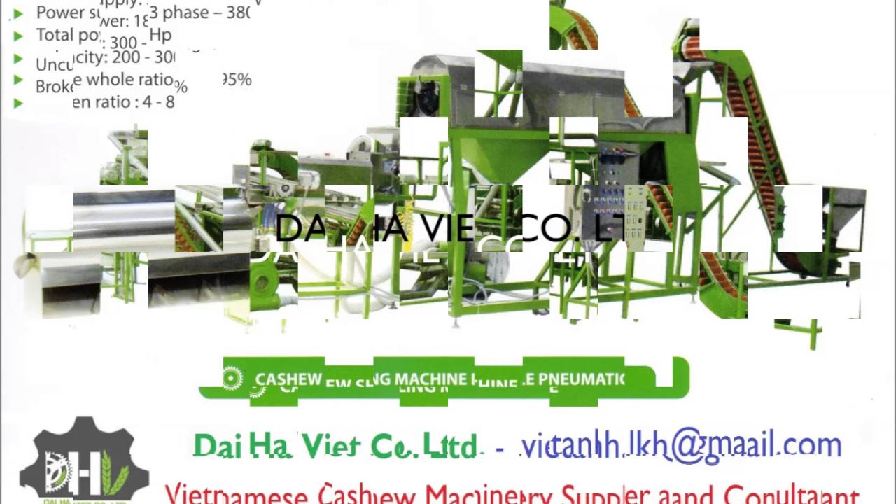 Vietnam Cashew Processing Machines - YouTube