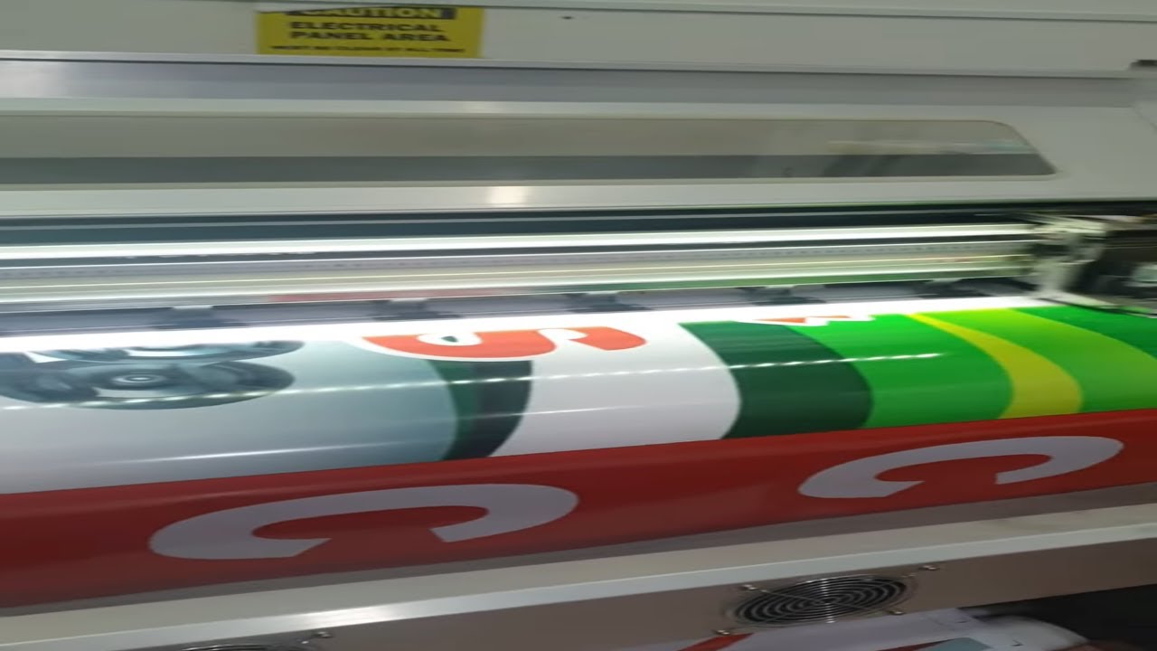 PVC Sticker Digital printing - YouTube
