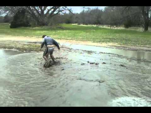 Jumping Into A Puddle Of Mud Is Fun! - YouTube