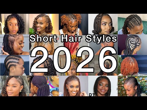 💯Best Short Braids Hairstyles Every Women Must Try in 2026|Short Cornrow Braids Style|Bob Braids