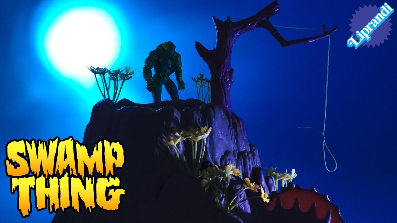 La palude di Swamp Thing Swamp Trap Playset - Kenner 1990 - Back Then ...