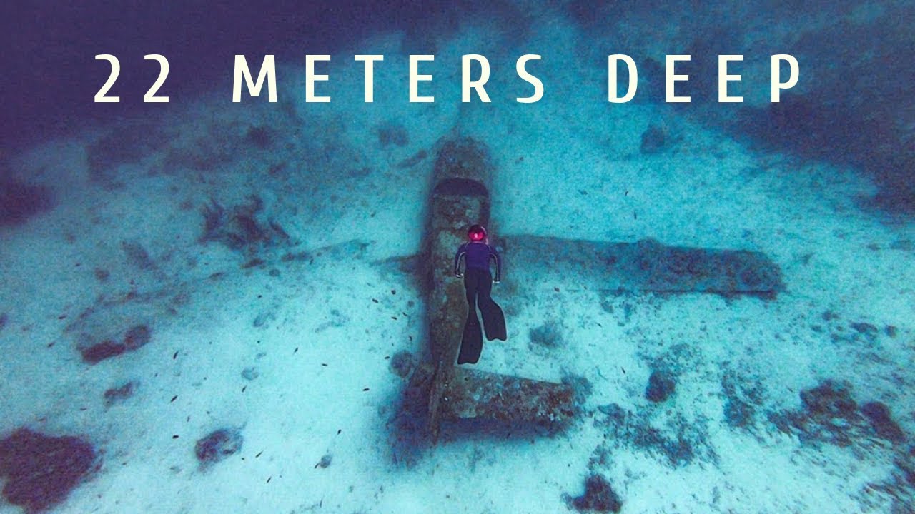 Freediving: Plane Wreck in Moalboal Cebu, Philippines - YouTube