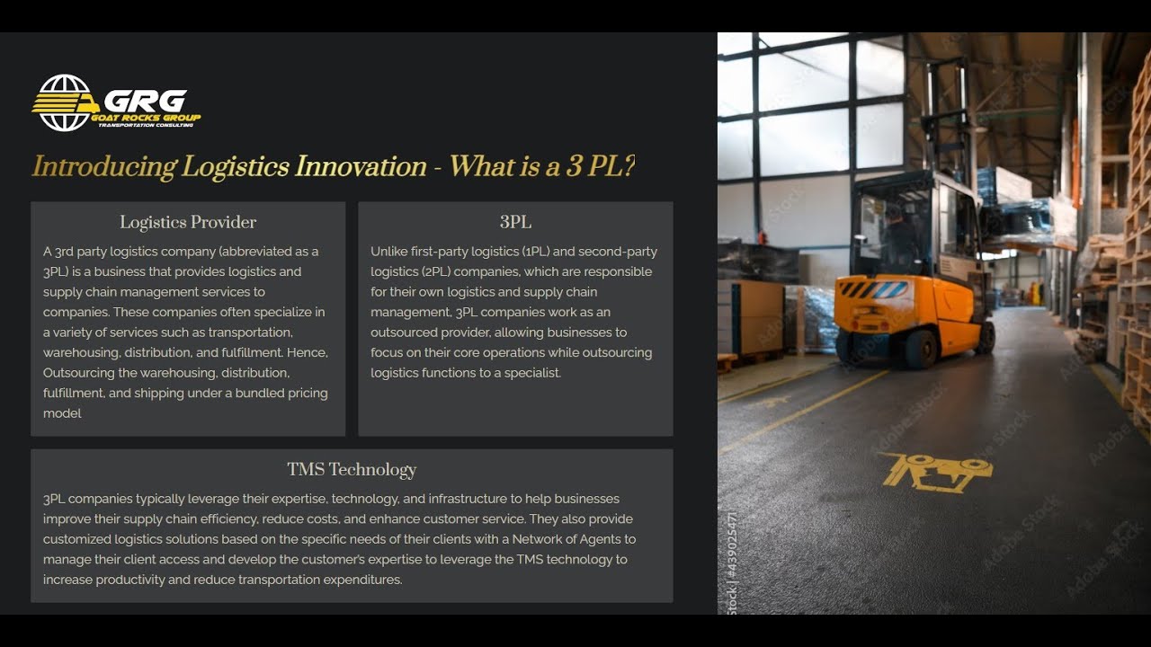 GRG Transportation Consulting - What is a 3PL? - YouTube
