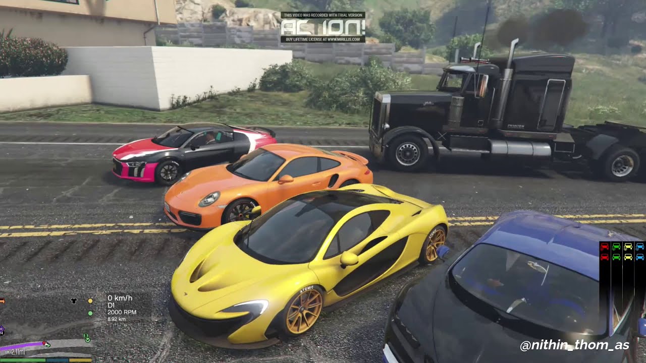 GTA 5 MOD GAMELPAY കാറുകൾ(Body guards ,race) #1 - YouTube