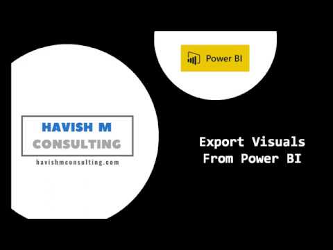 Export Visuals from Power BI - YouTube