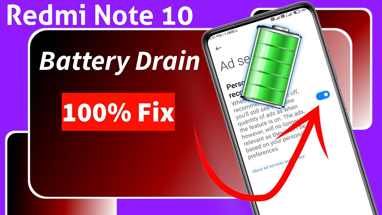 Redmi Note 10 Battery drain Fix | Redmi Note 10 Battery Saving Tip's ...