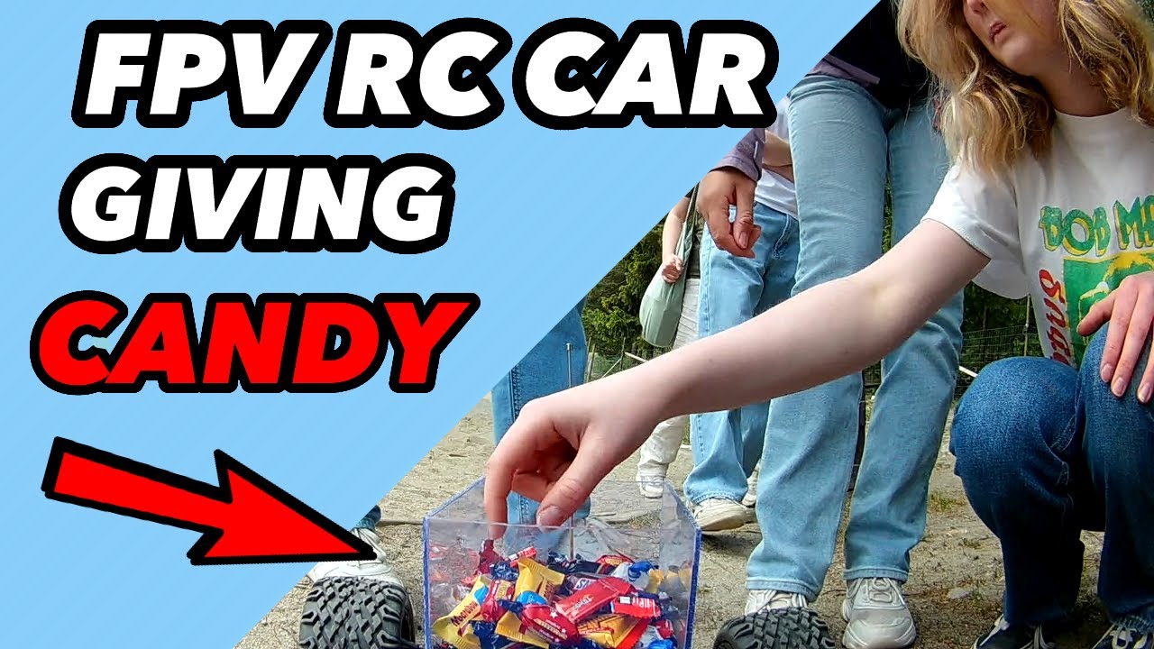 Giving Candy to Kids With FPV RC Car - YouTube