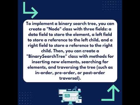 How do you implement a binary search tree? #shorts #ytshorts #youtube #coding #codinginterview ...