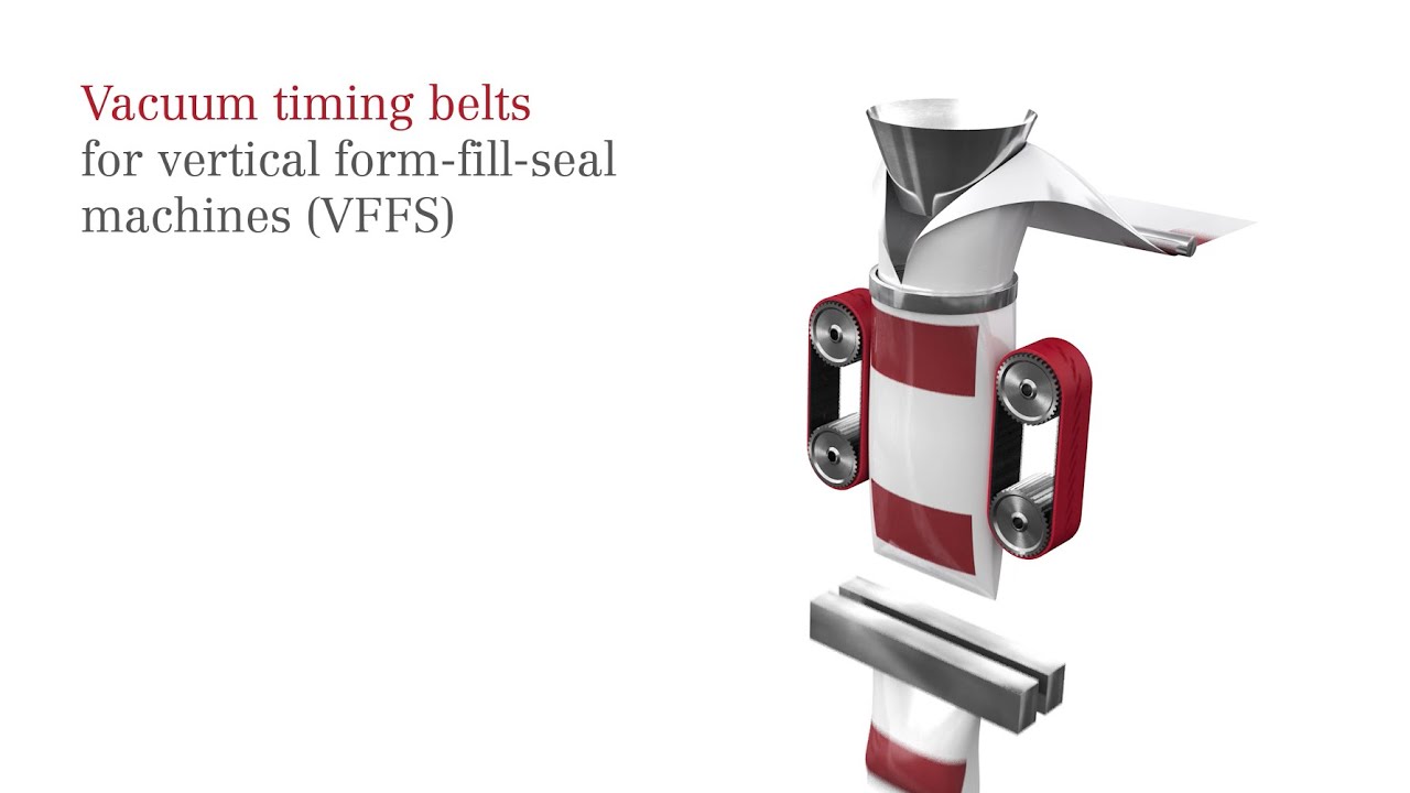 Vacuum timing belts for vertical form-fill-seal machines (VFFS) - YouTube