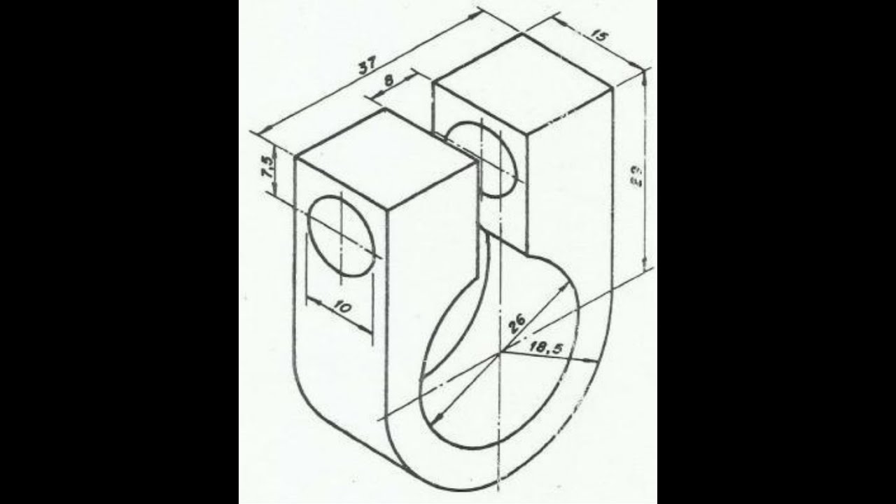 Modelagem 3D de exercício no Autodesk Inventor #1 - YouTube