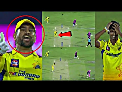 Furious MS Dhoni Angry and shouting on Matheesha Pathirana during Csk ...