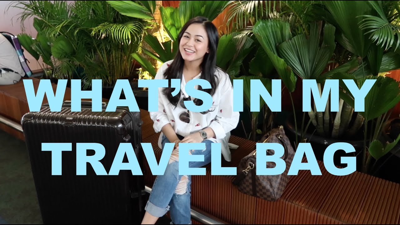 What's In My Travel Bag | In Flight Essentials | Caca Zeta - YouTube