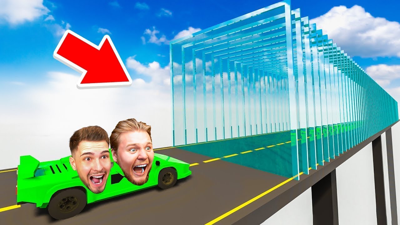 durch 100 GLASSCHEIBEN FAHREN?! (Teardown Mods mit @Brox) - YouTube