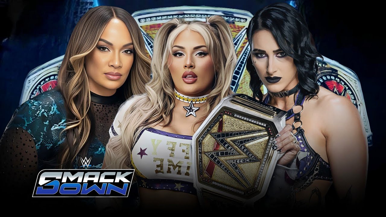 Tiffany Stratton vs Rhea Ripley vs Nia Jax Full Match WWE SmackDown ...