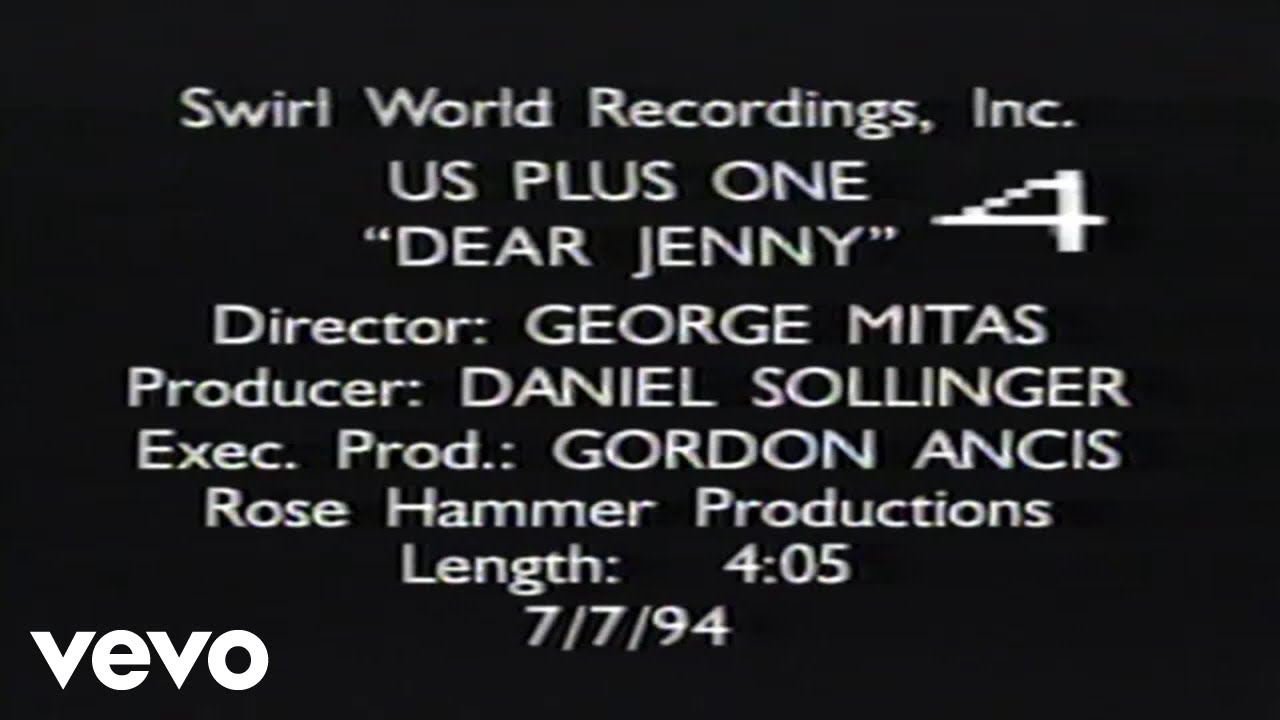 Us Plus One - Dear Jenny - YouTube