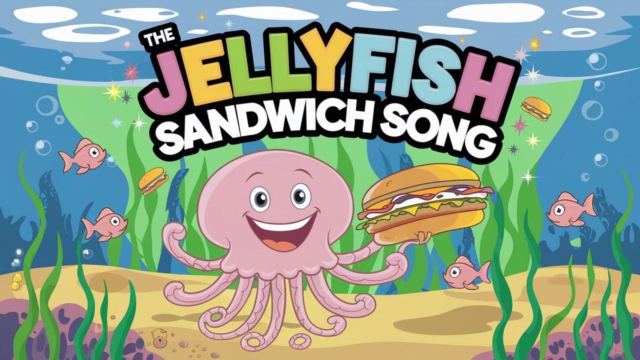The Jellyfish Sandwich Song for Kids 🦑🍞 | Fun & Silly Song for Children ...