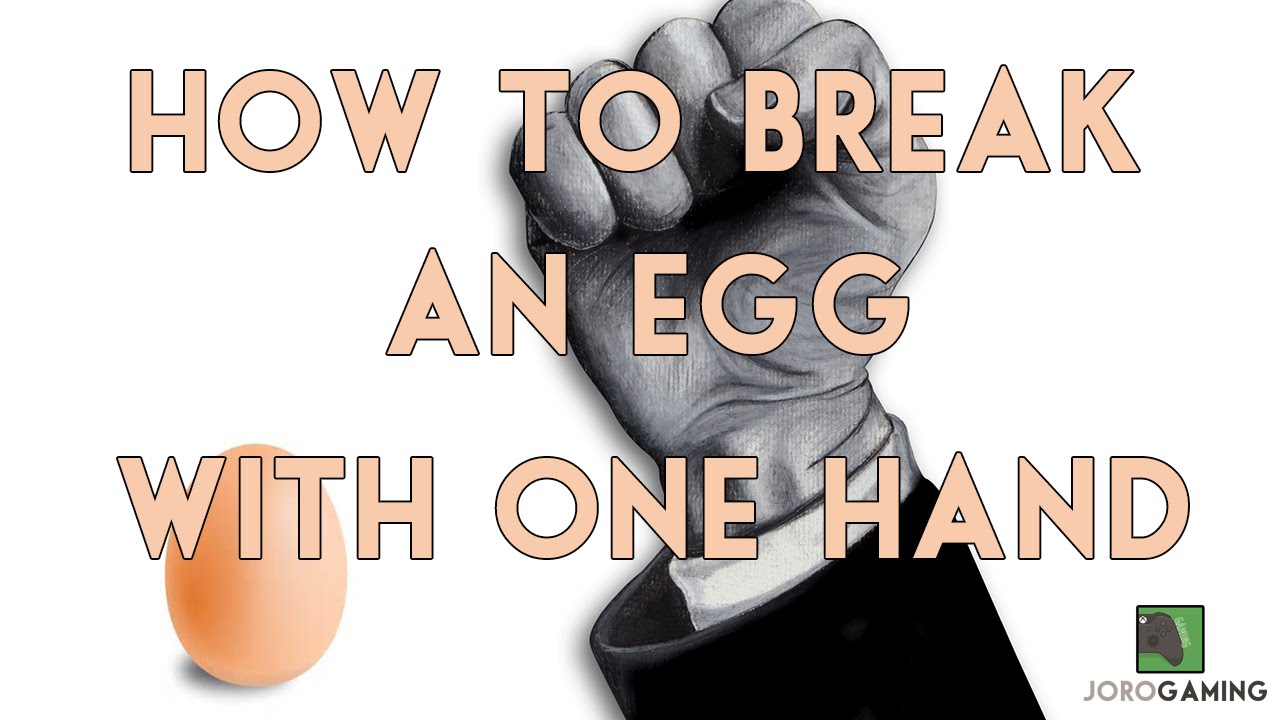 How To Break An Egg With One Hand - YouTube