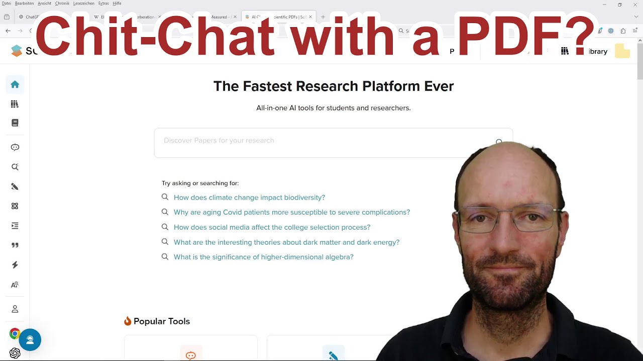 Chatting with a PDF file (about my very own research topic) in the All ...