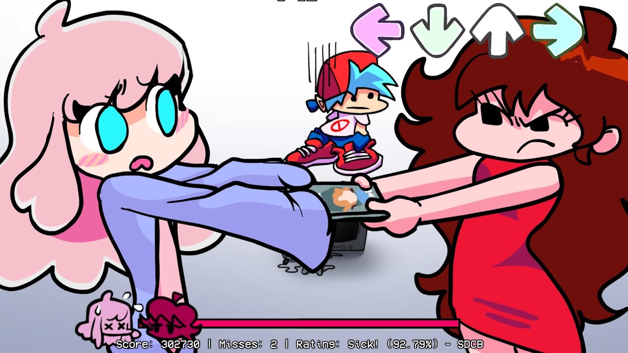 FNF GIRLS FIGHT - Cloud vs GF - YouTube