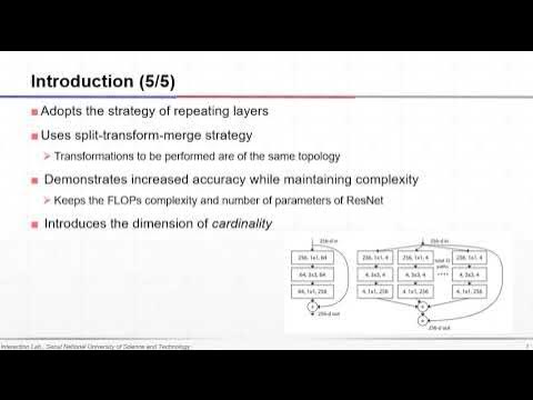 [DS Interface] Aggregated Residual Transformations for Deep NeuralNetworks - YouTube