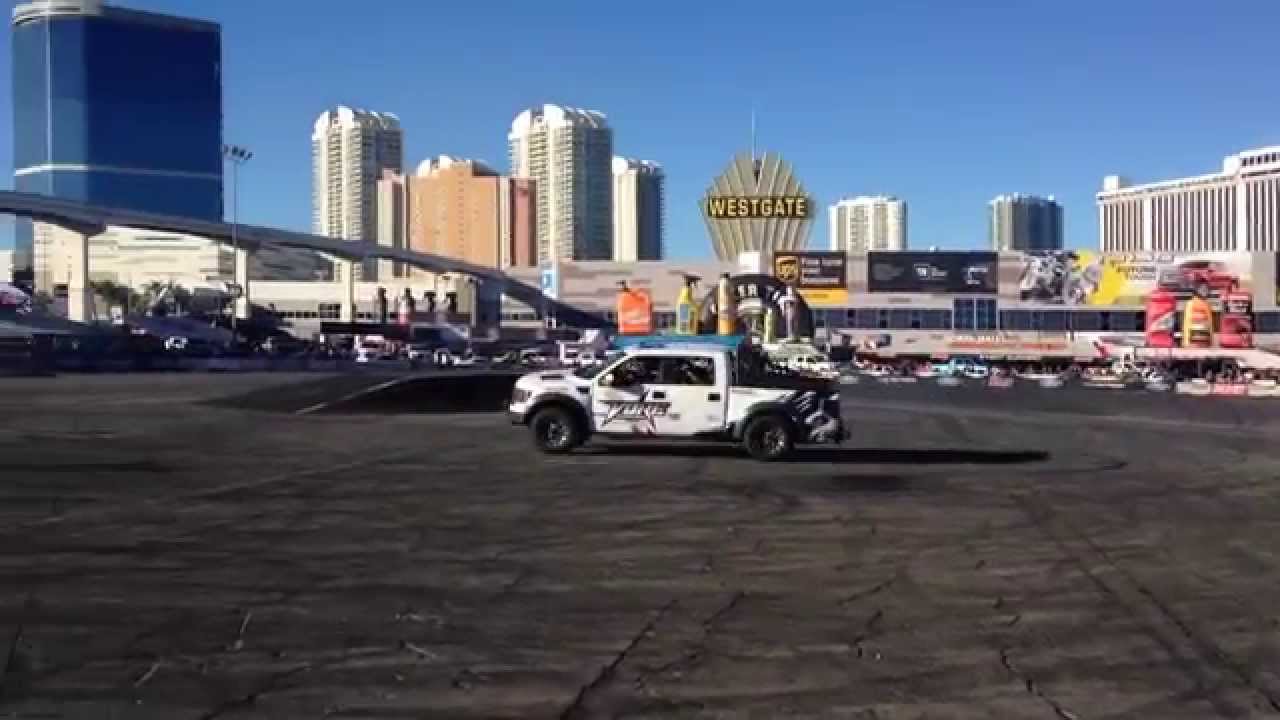Raptor Drifting Burnout Ford Power SEMA 2014 MustangMedic Delivers ...