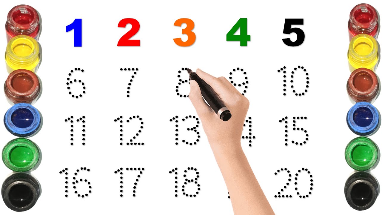 123 Numbers, one two three, kids rhymes, 1 to 100 counting, learn to ...