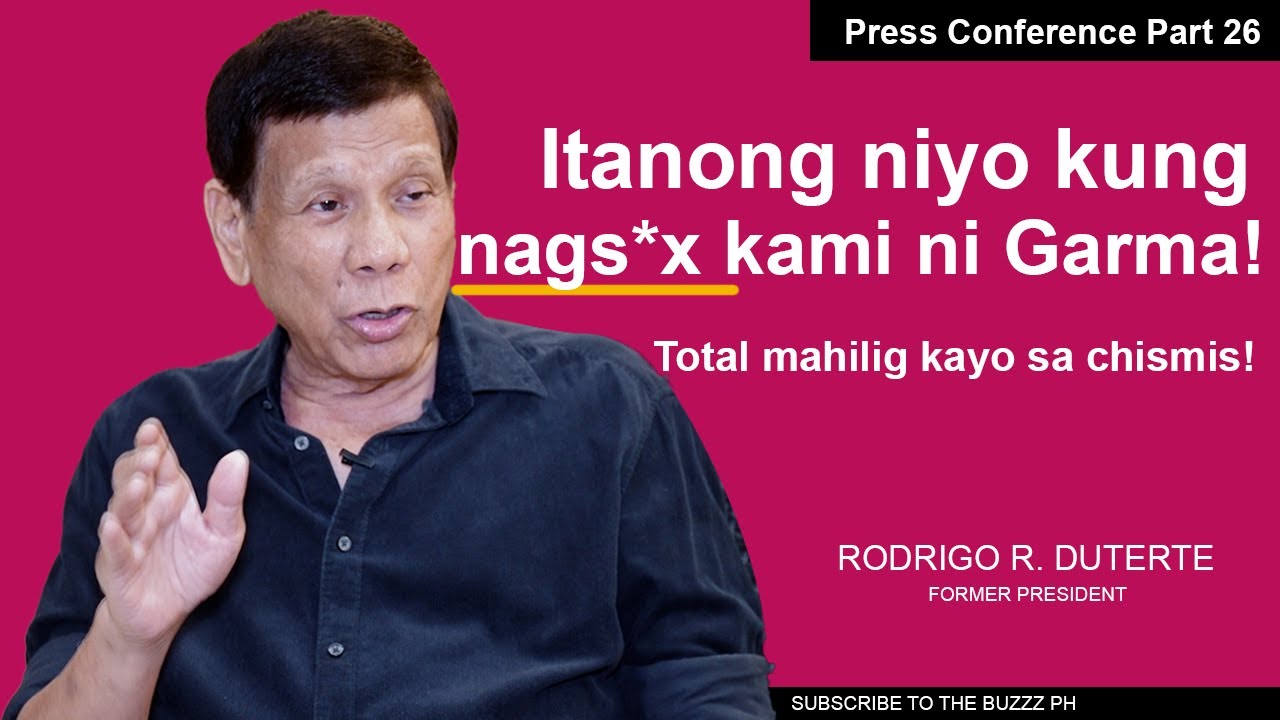 Former President Duterte Press Conference | PART 26 - YouTube