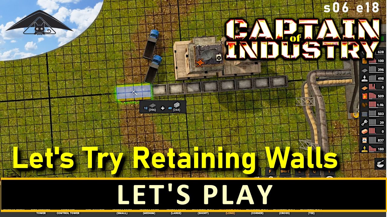 Let's Try Retaining Walls Let's Play Captain of Industry s06 e18 - YouTube