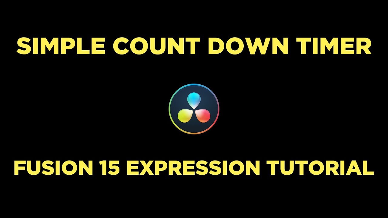 Make a Simple Count Down Timer with Expressions! - Fusion/Resolve 15 ...