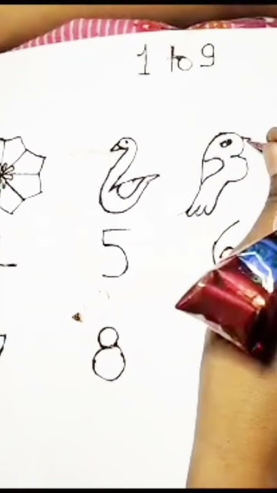How to draw mehndi design number 1to9#shorts #shortsvideo - YouTube