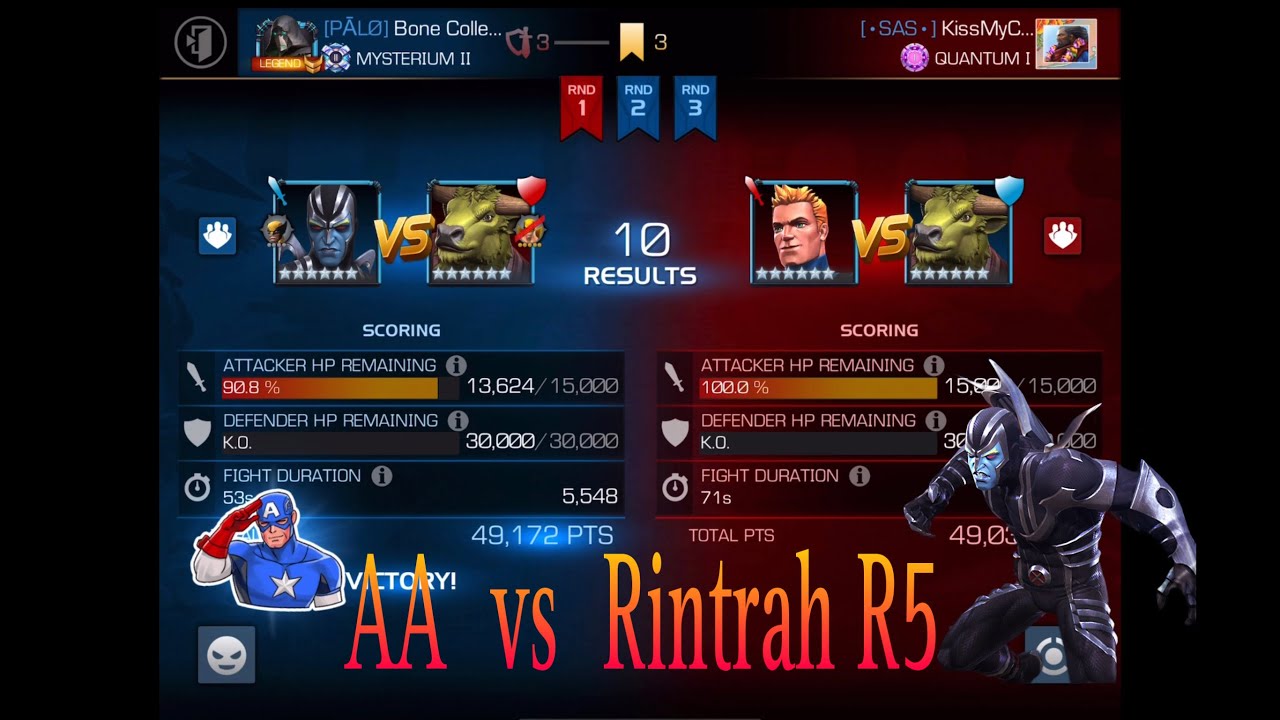 Battlegrounds mcoc season 9 | Archangel vs Rintrah R5 | marvel contest ...