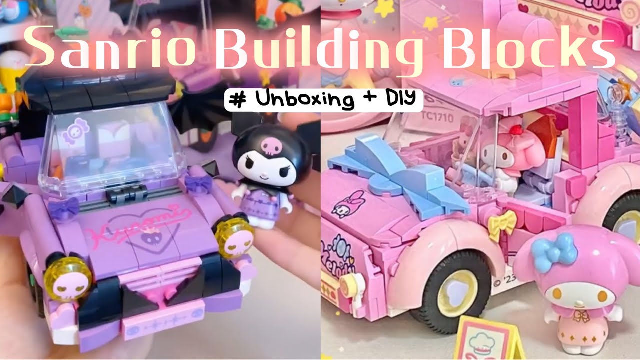 Aesthetic Unboxing | Sanrio DIY Building Blocks - YouTube