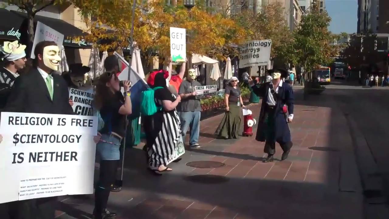 Anti-Scientology Protest Minneapolis - YouTube