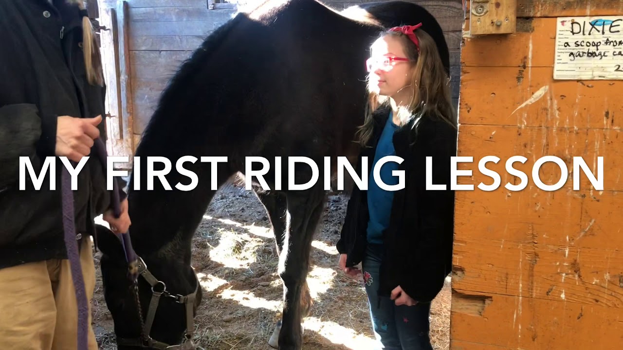 My First Riding Lesson - YouTube